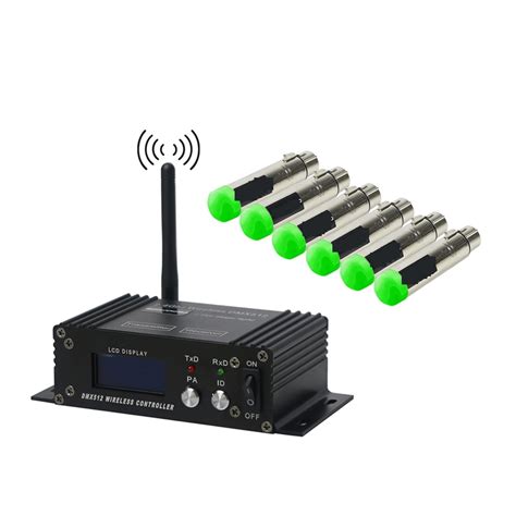 Wireless Dmx512 Lcd Display Controller Xlr Receiver Transmitter Control For Disco Dj Party Stage