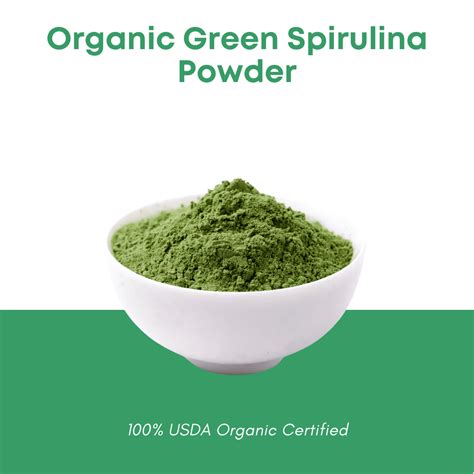 Green Spirulina Powder Usda Organic 100g Dr Botanical Health