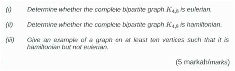 Solved I ﻿determine Whether The Complete Bipartite Graph