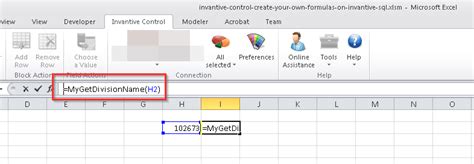 create your own excel formula on invantive universalsql invantive