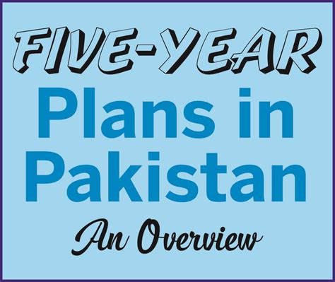 Five Year Plans In Pakistan Jahangirs World Times