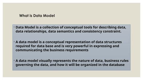 Types Of Data Modelingentity Relationship E R Models Uml Pptx