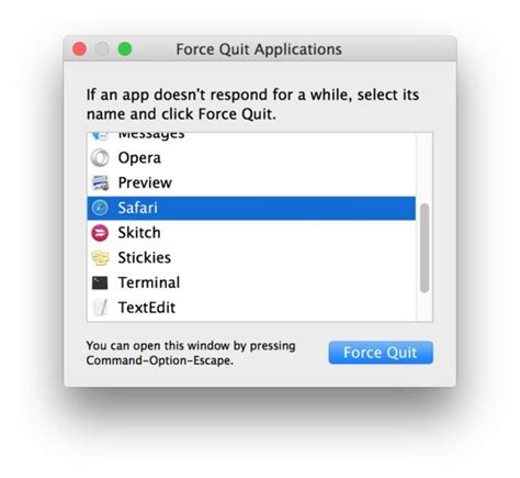 The Mac Control ALT DELETE Equivalent