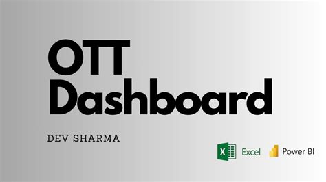 Ott Dashboard Using Power BI And MS Excel YouTube