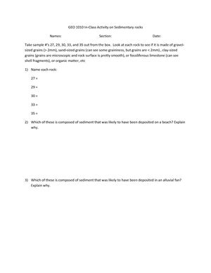 Igneous Lab Part 1 Lab Assignment IGNEOUS ROCK LAB Carefully
