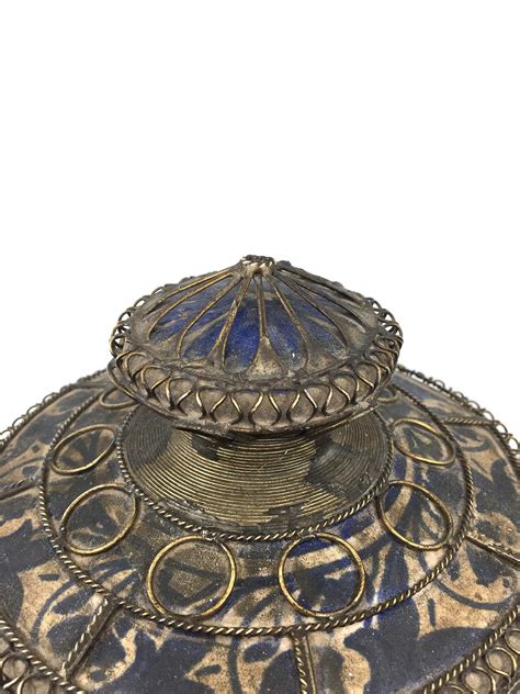 Moroccan Tureen Jar With Metal Ornate Details Wonders And Wonders