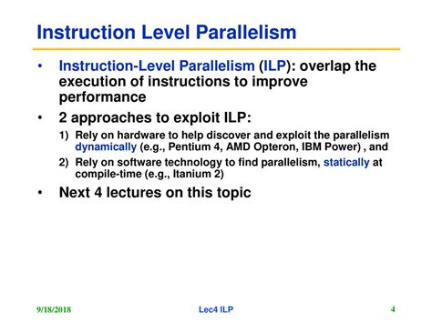 Cpsc 614 Computer Architecture Lec 4 Instruction Level Parallelism Ppt Download