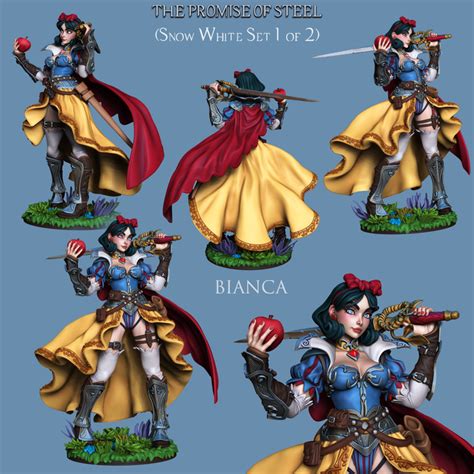 3d Printable Bianca Snow White Miniature By Ronin Arts Workshop
