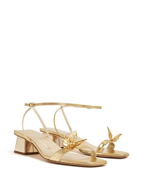 Sophia Webster Mariposa Metallic Sandals Farfetch