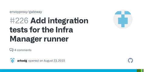 Add Integration Tests For The Infra Manager Runner Issue 226