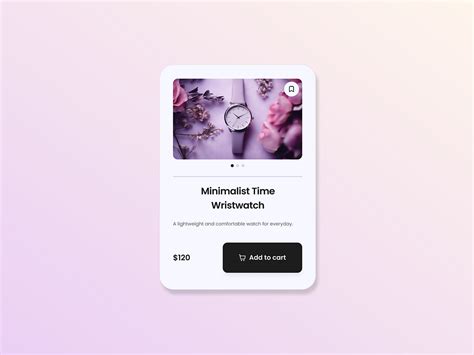 E Commerce Card By Tomas Rioboo On Dribbble