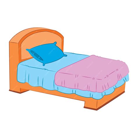 Premium Vector A Sleeping Bed Vector Illustration