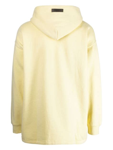 Fear Of God Essentials Logo Patch Hoodie Farfetch