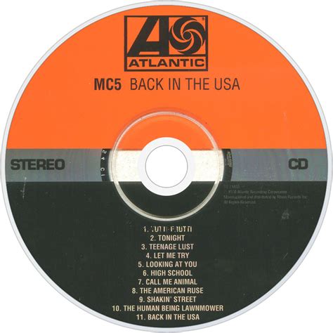 Mc5 Back In The Usa