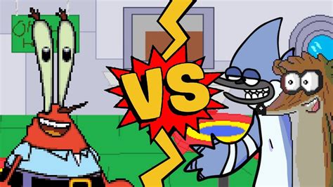 Mugen Battles Mr Krabs Vs Mordecairigby Spongebob