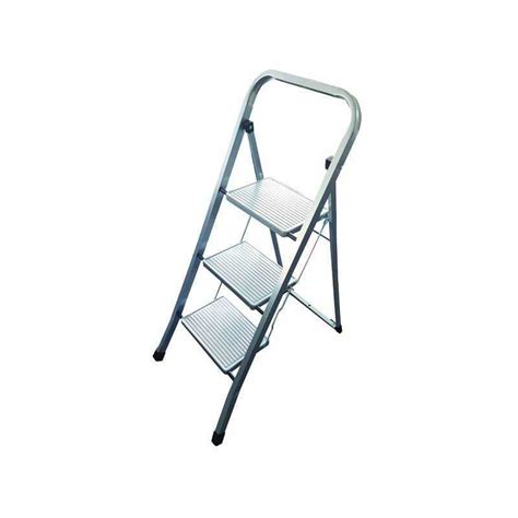 Scala Sgabello Alluminio Tommy Gradini Larghi Gradini 3 Scala Sga