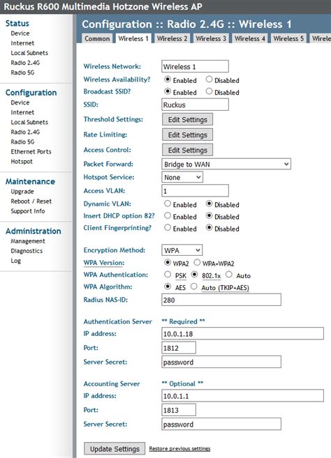 WatchGuard RADIUS SSO With Ruckus AP Integration Guide