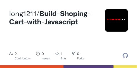 Github Long1211build Shoping Cart With Javascript