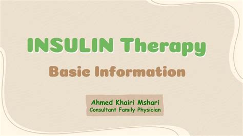 Insulin Therapypptx
