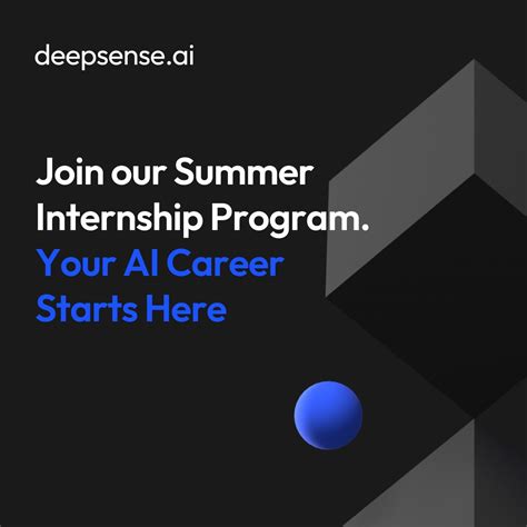 Internship Aicareer Aiinternship Aidevelopers Deepsenseai