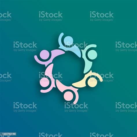 다양한 색상의 가족 팀 협업 친구 커뮤니티의 로고와 기호를 디자인 가족에 대한 스톡 벡터 아트 및 기타 이미지 가족 공동체 다양성 Istock