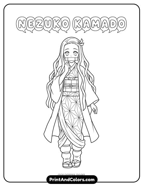 56 Nezuko Coloring Pages Free Printable Pdfs