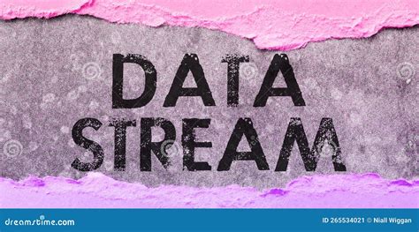 Writing Displaying Text Data Stream Business Concept Sequence Of