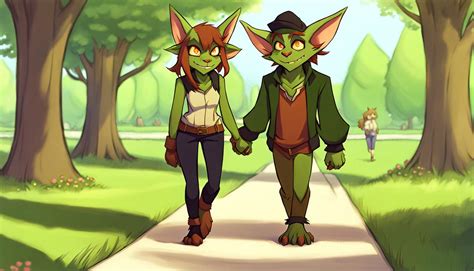 Goblin Couple Walking In The Park By 456catiscool On Deviantart