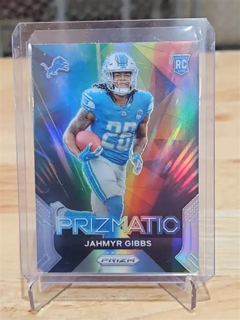 PRIZM JAHMYR Gibbs Prizmatic Argent Prizm RC Detroit Lions EUR PicClick FR