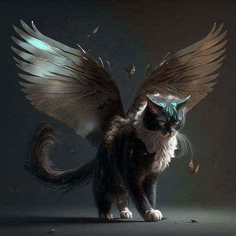 Black Cat With Wings Images Free Download On Freepik