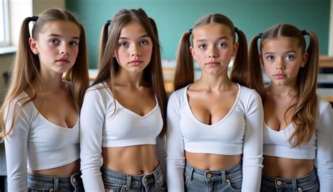 Real Photograph 4 Reallt Young Looking Incredibly Busty Slovak Tween