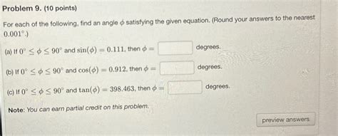 Solved Problem 9. (10 ﻿points)For each of the following, | Chegg.com