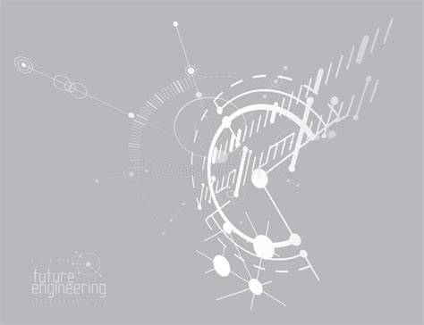 Futuristic Abstract Vector Technology Background Stock Vector