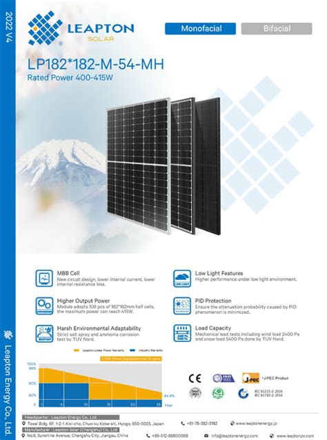Solar Panel Leapton LP M MH W FULL BLACK Wp Mono Secondsol