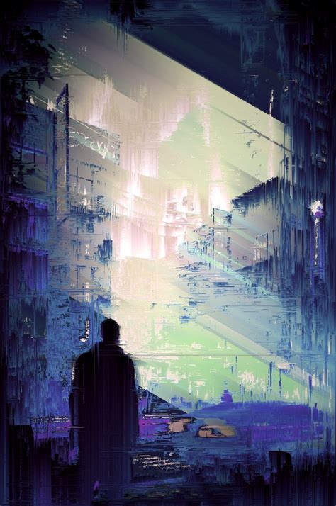 reflection r glitch art
