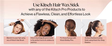 Kitsch Hair Wax Stick For Women And Men Anti Frizz And Fly