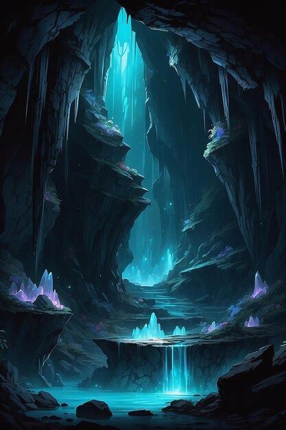 Un Sistema De Cuevas Ocultas Con Cristales Bioluminiscentes Que