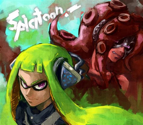 Inkling Inkling Girl Octoling Takozonesu And Agent 3 Splatoon And