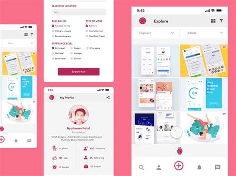 Dribbble App Ui App Ui App Dribbble
