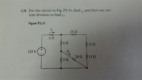 Solved 3 31 For The Circuit In Fig P3 31 Find I And Then Chegg