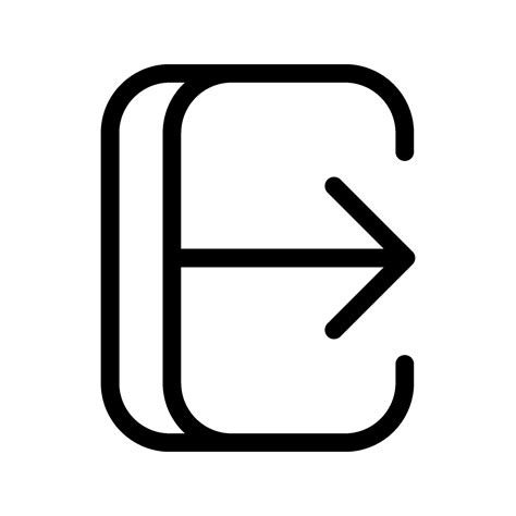 Logout Icon Vector Symbol Design Illustration 29333617 Vector Art At
