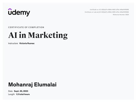 Mohanraj Elumalai On Linkedin Udemy Course Completion Certificate