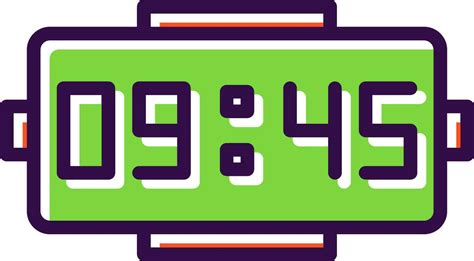 Digital Clock Vector Icon Design 29415592 Vector Art At Vecteezy