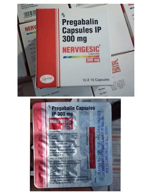 Nervigesic Pregabalin 300 Mg Capsule At Rs 4800 Box Nervigesic In