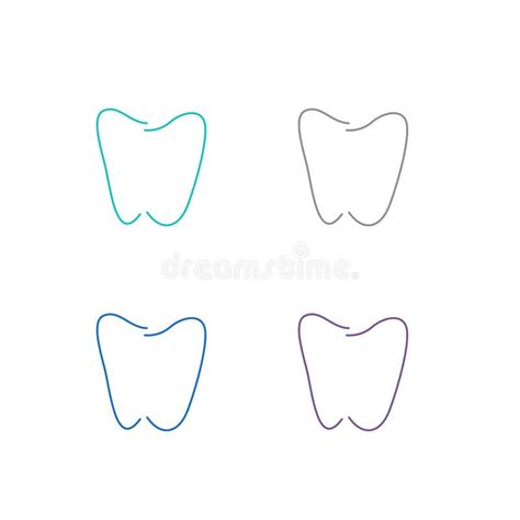 Dental Clinic Dentist Tooth Logo Sign Symbol Stock Illustration