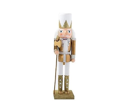 Gold Nutcracker Christmas Table Top Soldier Withaxe 30cm Diy At Bandq