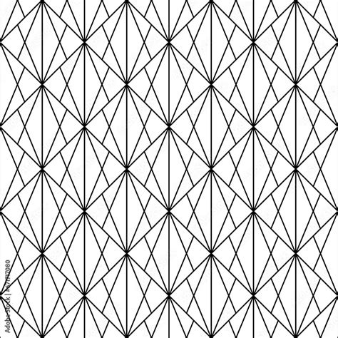 Interlocking Polygons Tessellation Background Seamless Surface Pattern