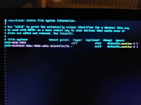 Failing To Boot After Update Cant Mount Efi Newbie Endeavouros