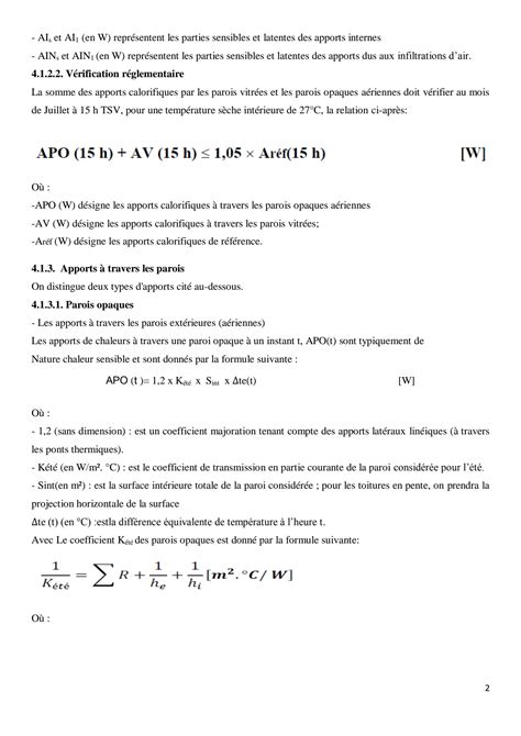 SOLUTION Chapitre 4 Principe G N Raux En Climatisation Principe G N