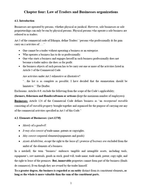 Business Law Chapter Four 2 Pdf Partnership Liquidation